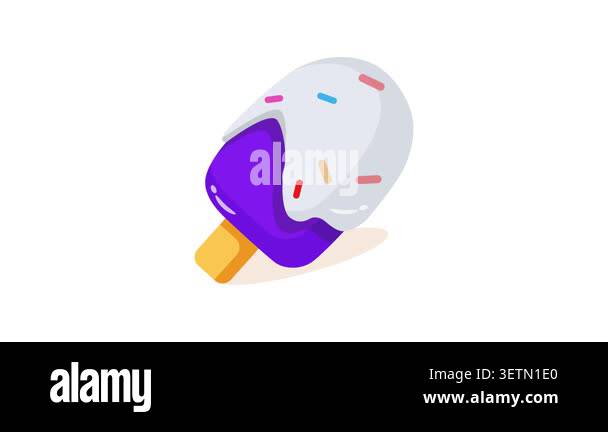 Get your hands on our premium 3d animated icon of ice popsicle Stock ...