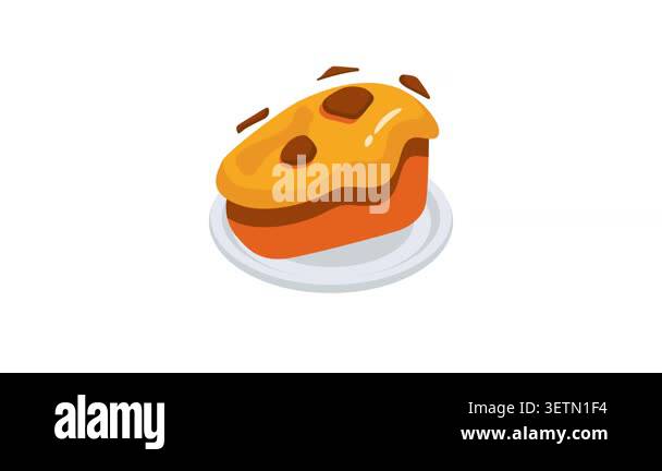 Ready to use 3d style animated icon of party dessert serving Stock ...