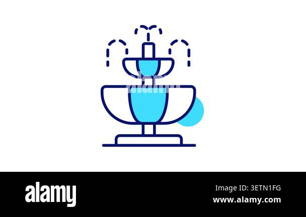 Have a look at this amazing animated icon of fountain in modern style ...