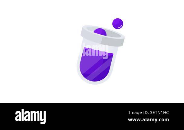 Have a look at this 2d animated icon of test tube Stock Video Footage ...