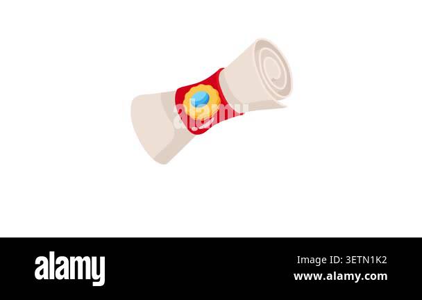 A trendy 2d animated icon representing degree scroll Stock Video ...