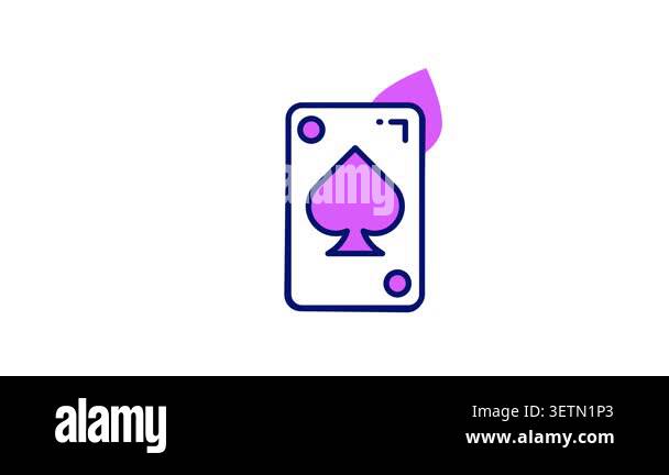 Check this beautifully designed animated icon of playing cards in ...