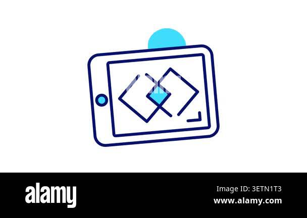 Trendy animated vector of digital art in modern style, ready to use ...