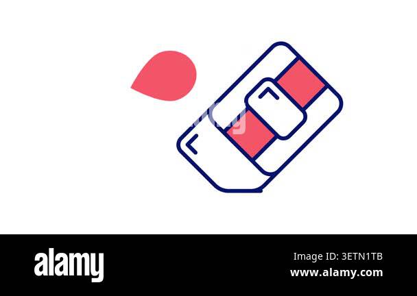 Creatively designed modern animated icon of eraser, animated vector in ...