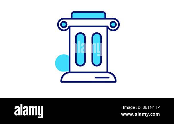 Download this premium animated icon of roman and greek antique column ...
