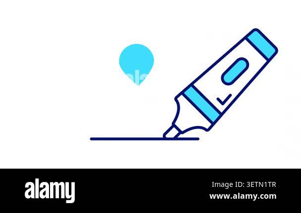 Modern and beautiful animated vector of highlighter, customizable ...