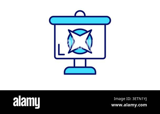 An amazing animated icon of canvas board, painting board animated ...