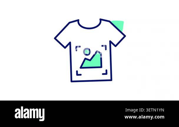 An Amazing animated icon of t shirt design, t shirt printing animated ...