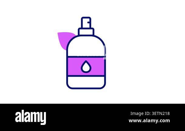 Easy to use animated vector of spray paint in trendy style Stock Video ...