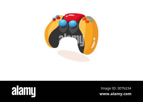 Here is a handy 3d style animated icon of smart gamepad Stock Video ...