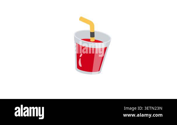 Get your hands on drink glass 3d animated icon Stock Video Footage - Alamy