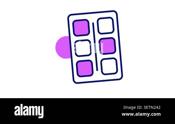 Premium animated icon of color palette in trendy flat style, painting ...
