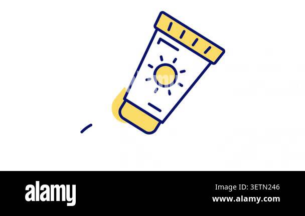 An amazing animated vector design of sunblock in modern style, premium ...