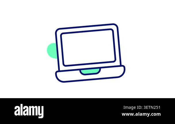 Get hold on this amazing animated icon of drawing tools in trendy flat ...