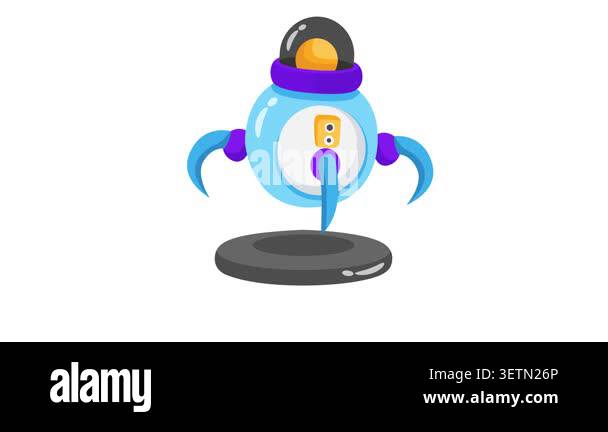 A well designed 3d style animated icon showing nanorobot Stock Video ...