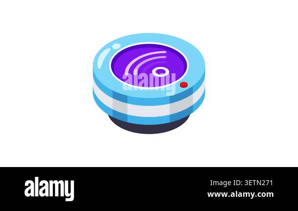 Check out our premium 3d style animated icon of smart vacuum Stock ...