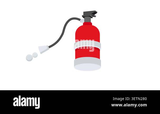 Premium 2d animated icon of red fire extinguisher Stock Video Footage ...