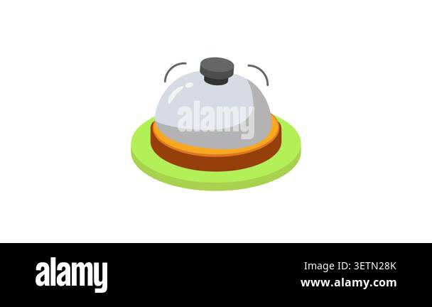 Check out this 2d animated icon of service bell Stock Video Footage - Alamy