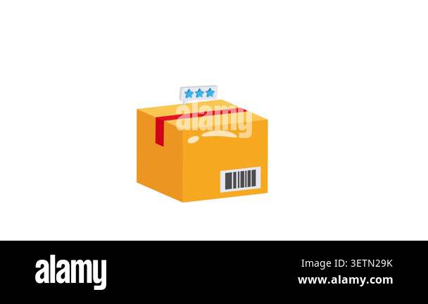 A visually appealing 2d animated icon of product reviews Stock Video ...