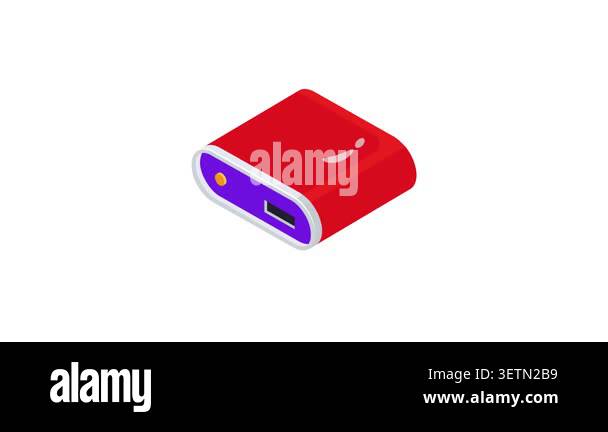 2d style animated icon featuring eco device for innovation Stock Video ...