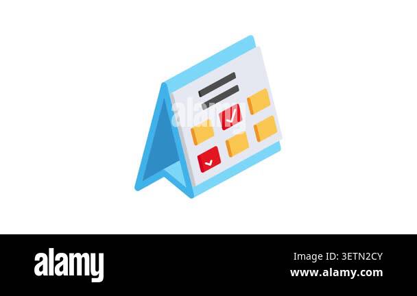 Get this 2d animated icon of calendar showing sale date Stock Video ...