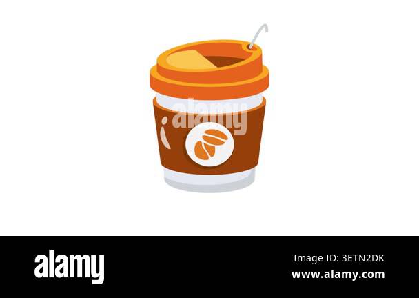 Get this amazing animated icon of coffee cup in modern designs style ...