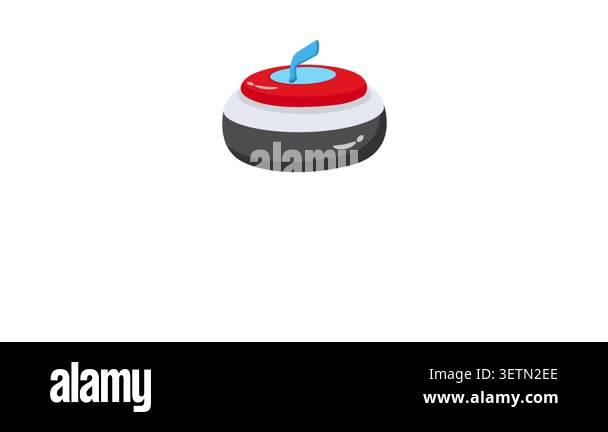 Here is a handy 3d style animated icon of curling game stone Stock ...