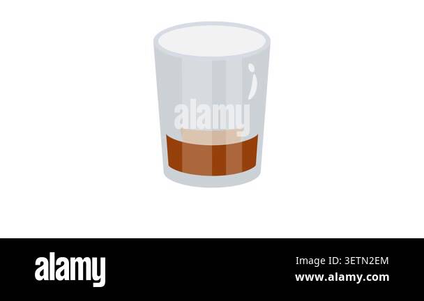 Take a look at this amazing animated icon of espresso shot glass in ...