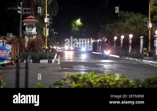 Yogyakarta, Indonesia - June 4, 2026,Night atmosphere at the popular ...