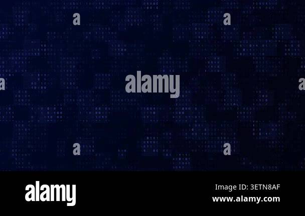 Big Data Binary Code Futuristic Information Technology Stock Video ...