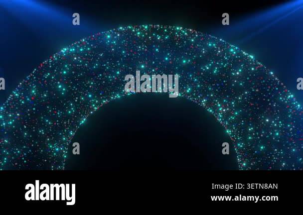 Abstract background of particles illuminated Video Animated Background ...