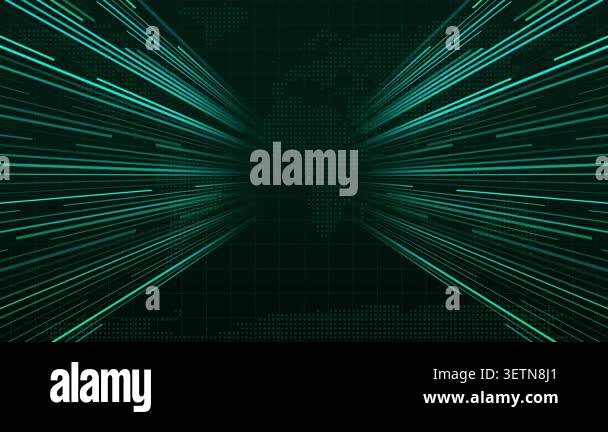 Green light streak, Futuristic background for 5g or 6g technology ...