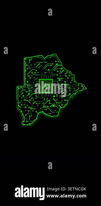 Mobile Vertical Resolution, 2160x3840 Pixels, Botswana Country Map ...