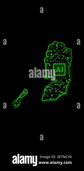 Mobile Vertical Resolution, 2160x3840 Pixels, Palestine Country Map ...