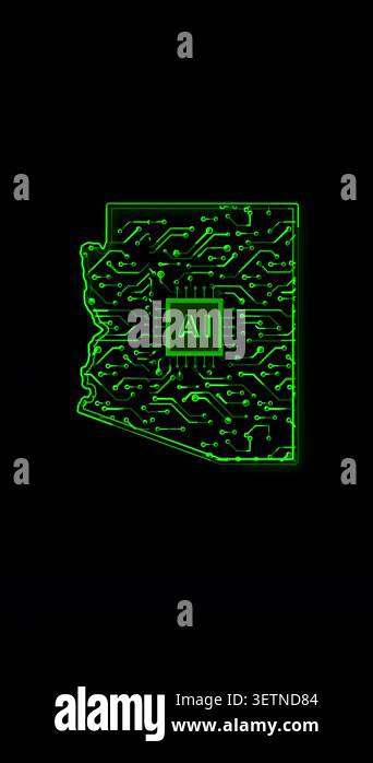Arizona State (USA) Map Map Chipset Technology Opener, Suitable for USA ...