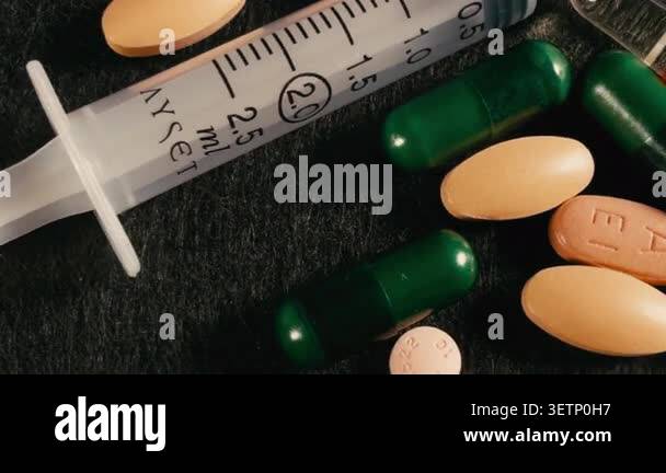 Medicine Colorful Pills for Medical Treatment Health Stock Video ...