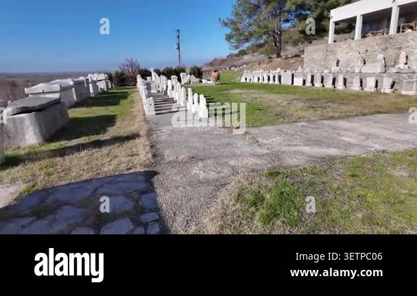 Ancient Ruins at archaeological area of Philippi, Eastern Macedonia and ...
