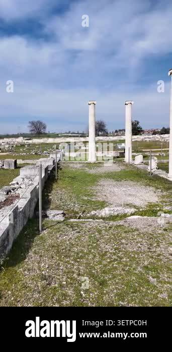 Ruins of Pella - capital city of Ancient Macedonian Empire, Central ...