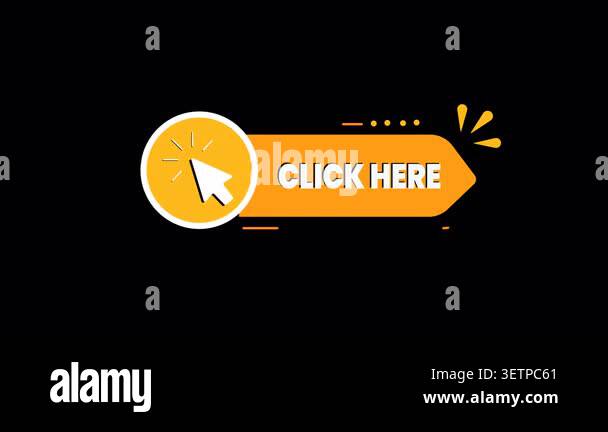 An isolated digital graphic featuring a dynamic orange 'CLICK HERE ...