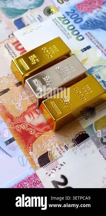 Gold and silver bullion or ingots as metals for bank storage ...