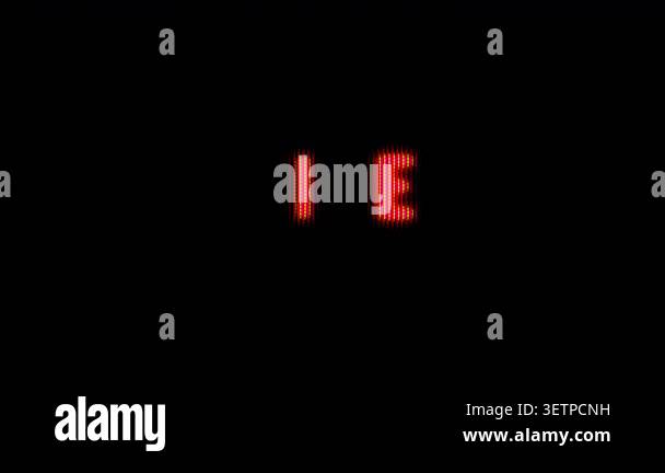 A retro-inspired CRT Like title featuring animated letters with ...