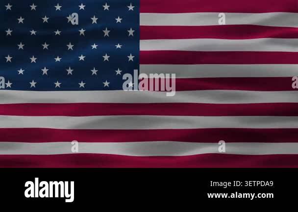 United States Flag Waving Animation Background Stock Video Footage - Alamy