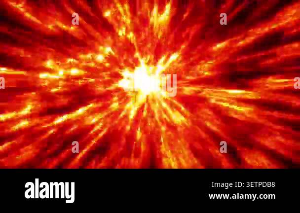 Fiery Energy Burst Explosion Loop Animation Background Stock Video ...