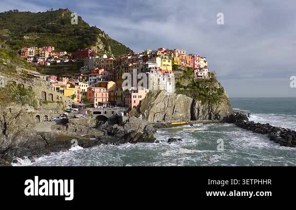 Manarola is a small coastal town in Liguria, Northern Italy, and one of ...