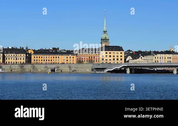 Panoramic view of Stockholm skyline in Sweden showcasing Scandinavian ...