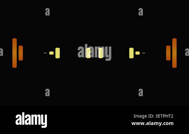 Dynamic Audio Waveform Visualizer on Black Background Stock Video ...