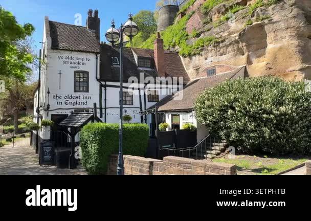 Beautiful view of Ye Olde Trip to Jerusalem, Nottinghams oldest pub ...