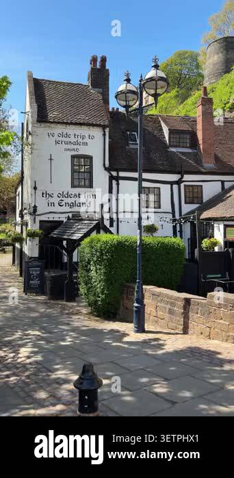 Beautiful view of Ye Olde Trip to Jerusalem, Nottinghams oldest pub ...