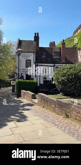 Beautiful view of Ye Olde Trip to Jerusalem, Nottinghams oldest pub ...