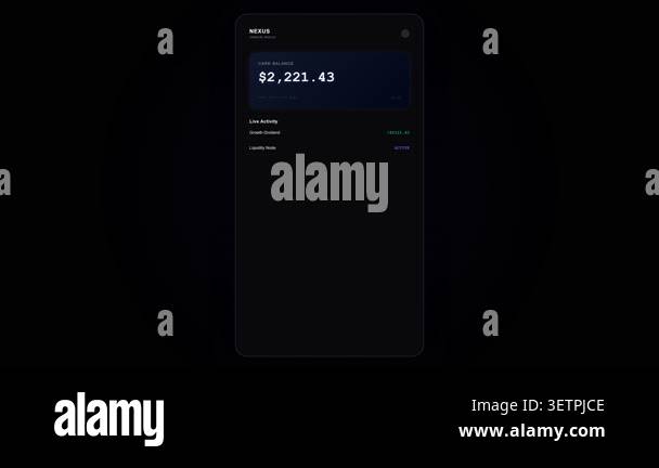 A mobile app interface showing a dark-themed user profile screen with a ...